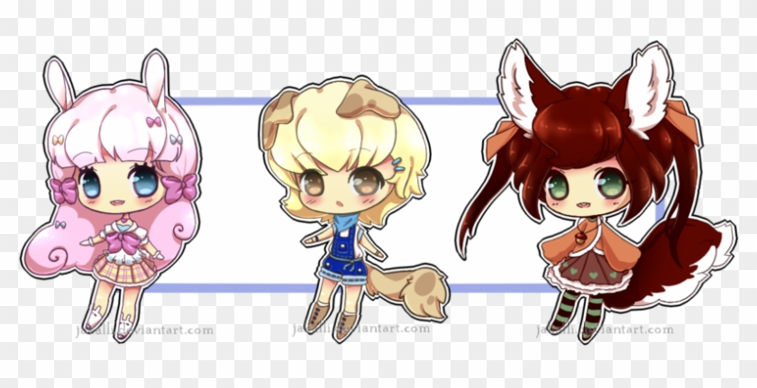 Mini Kemonomimis [closed] By Jakalli - Cartoon - Free Transparent PNG ...